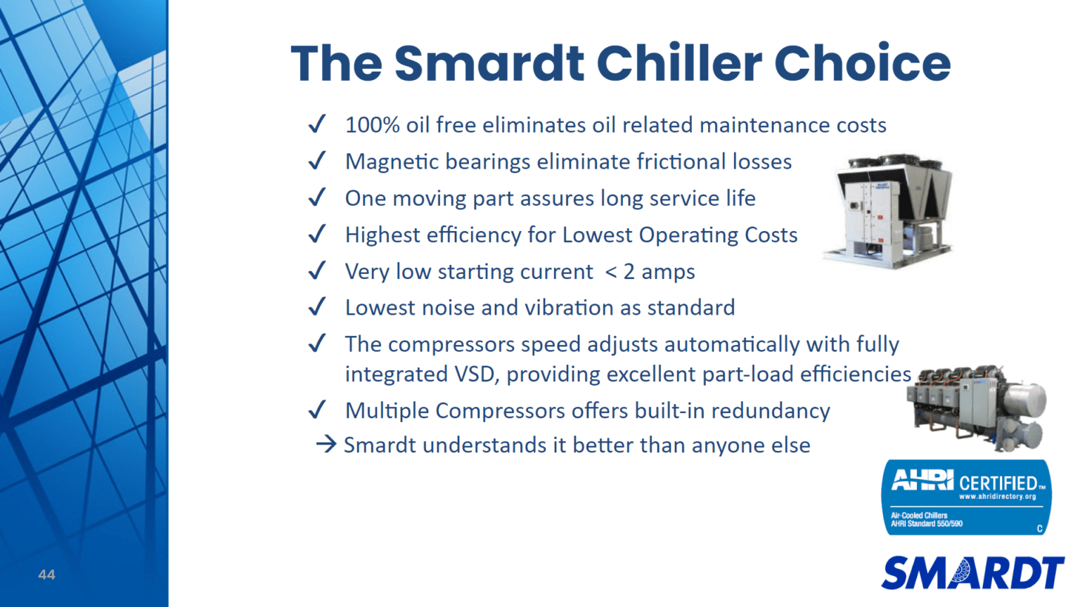 SMARDT Oil Free Chillers for Pharmaceuticals | Tritechbd.com